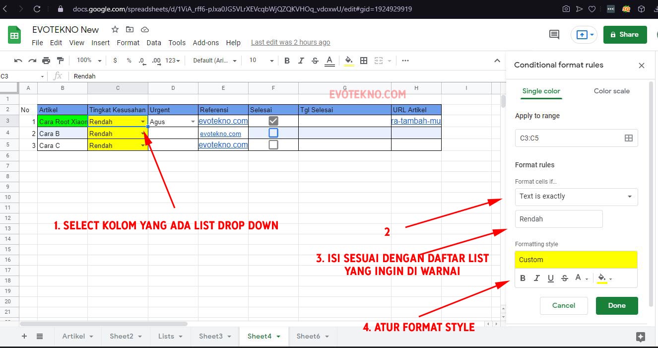 Cara Membuat Dropdown List Di Spreadsheet IMAGESEE