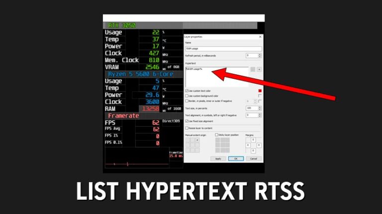 List Hypertext Untuk RivaTuner Statistics Server (RTSS) - EvoTekno